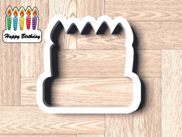 Birthday Candle Plaque Cookie Cutter. Birthday Cookie Cutter ...