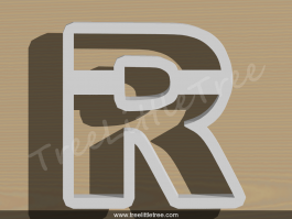 Letter R Cookie Cutter. Alphabet Cookie Cutter | TreeLittleTree